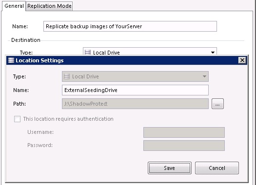 Image Manager To Replicate To The Remote Vault